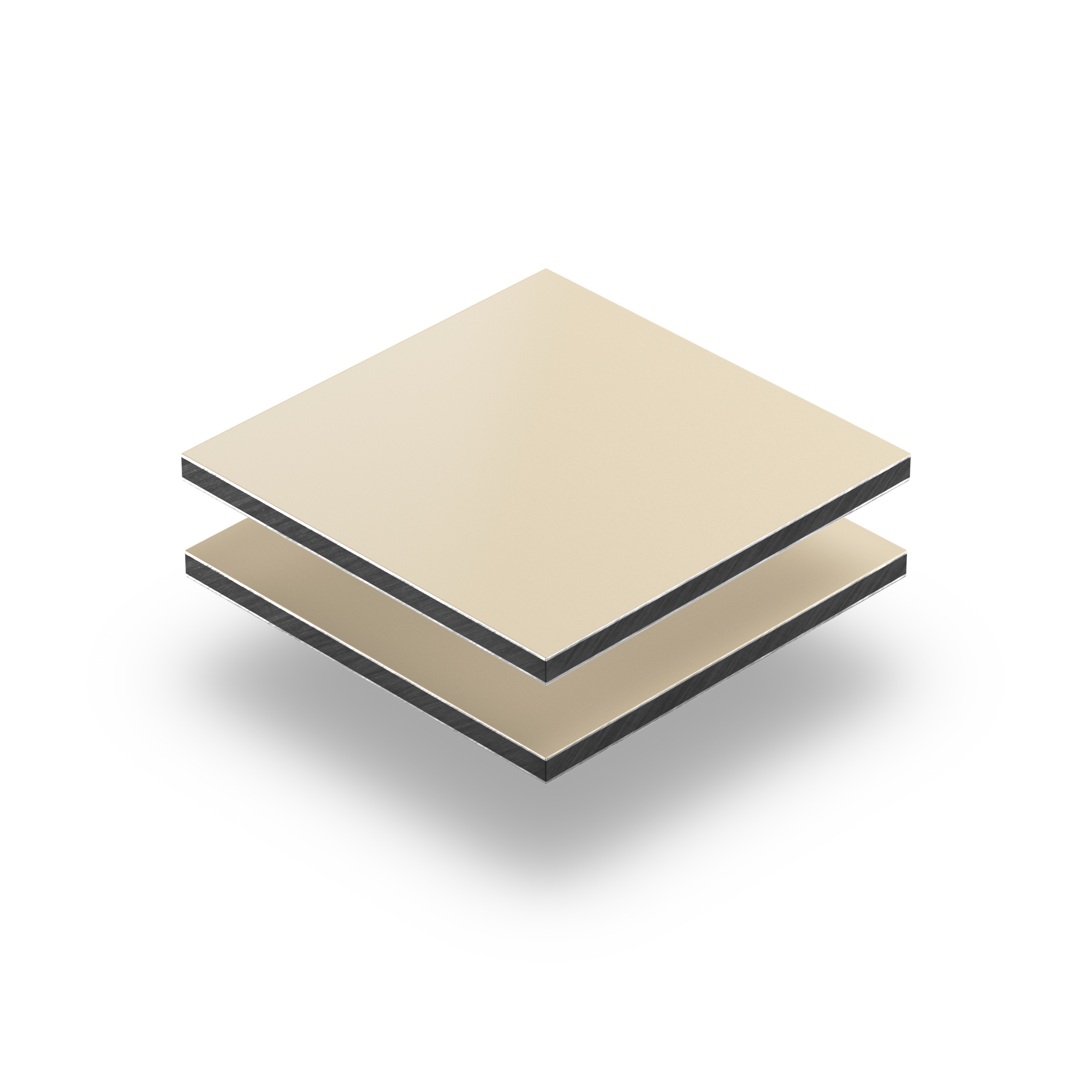 Ivory aluminium composite panel 3 mm | Plasticsheetsshop.co.uk