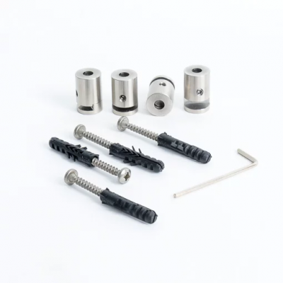Stainless steel panel holders (4 pieces) | Plasticsheetsshop.co.uk