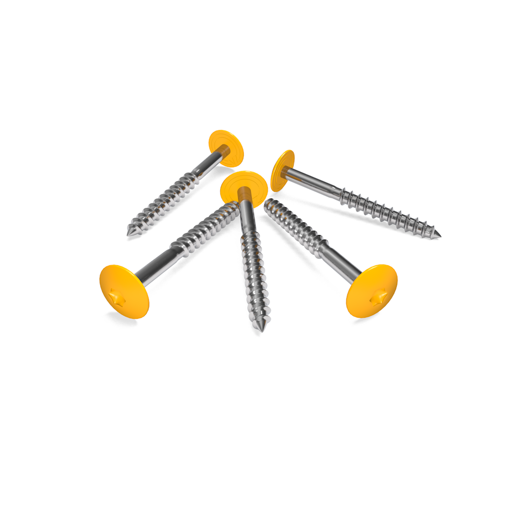 HPL screws RAL 1003 signal yellow | Plasticsheetsshop.co.uk