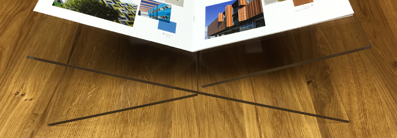 Plastic book stand - Plasticsheetsshop.co.uk
