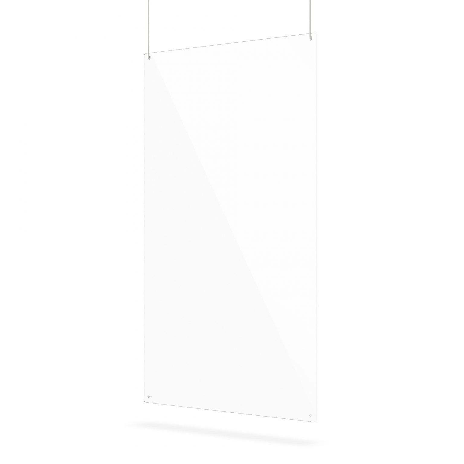 Hanging screen with suspension holes | Plasticsheetsshop.co.uk