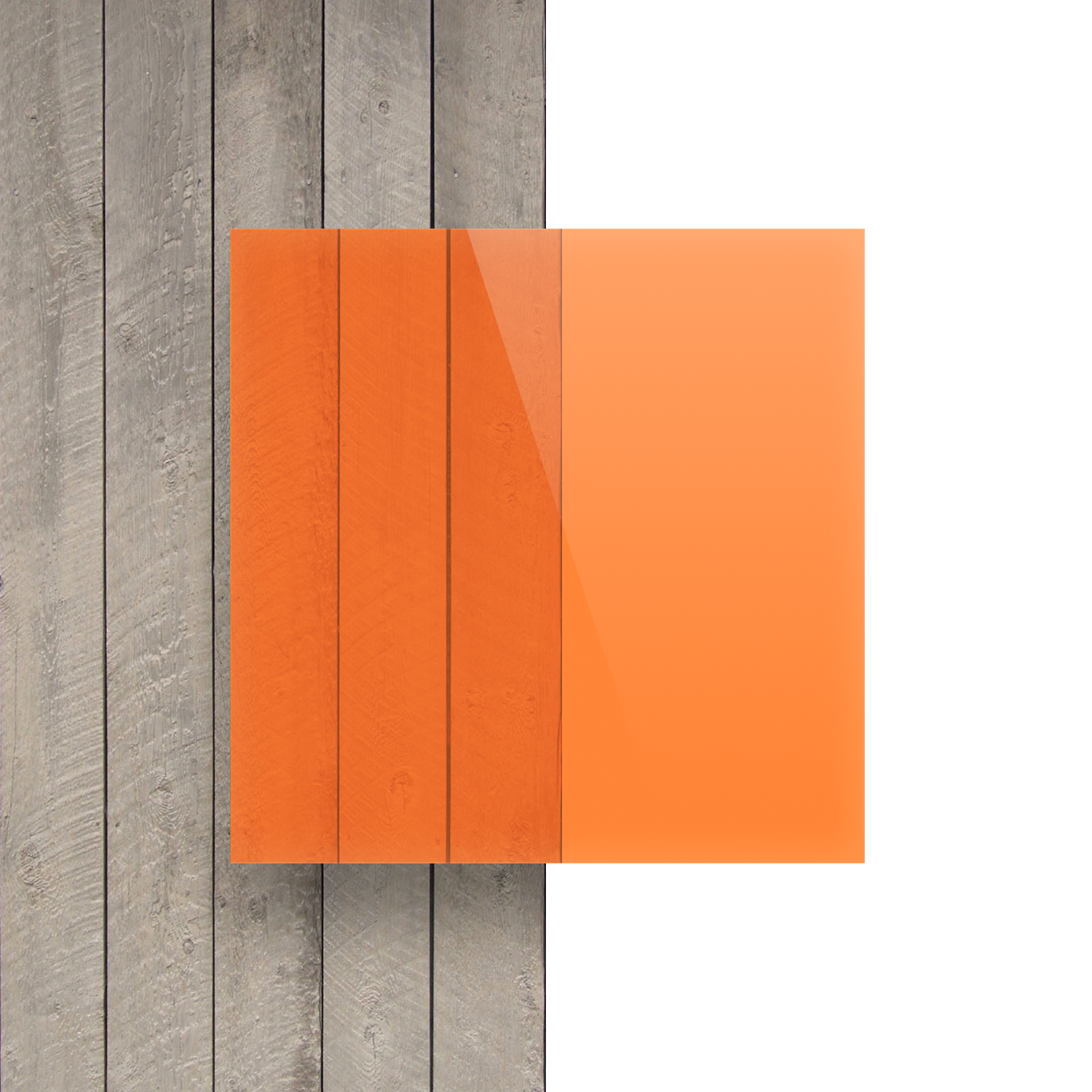 Fluorescent acrylic sheet orange 3 mm | Plasticsheetsshop.co.uk