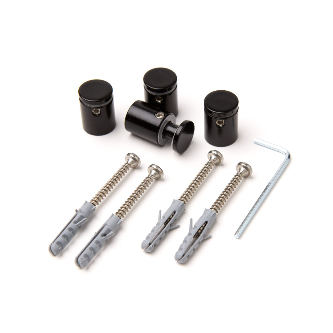 Black Spacers (4 pieces) l Plasticsheetsshop.co.uk