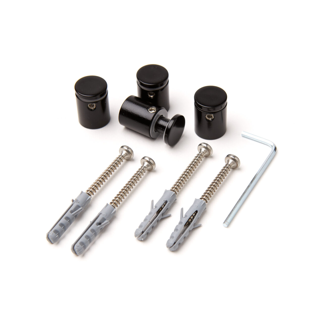 Black Spacers (4 pieces) l Plasticsheetsshop.co.uk