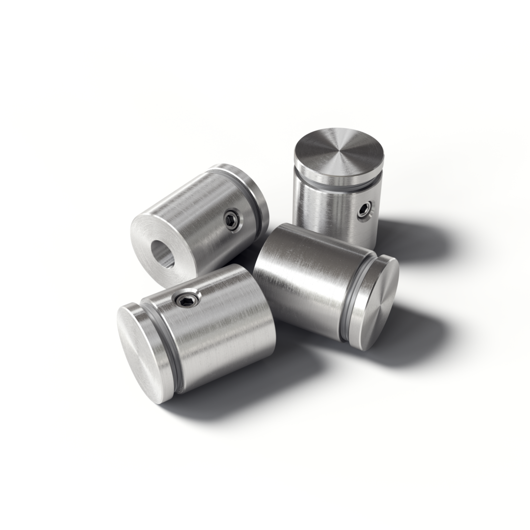 Stainless Steel Panel Holders (4 pieces) l Plasticsheetsshop.co.uk