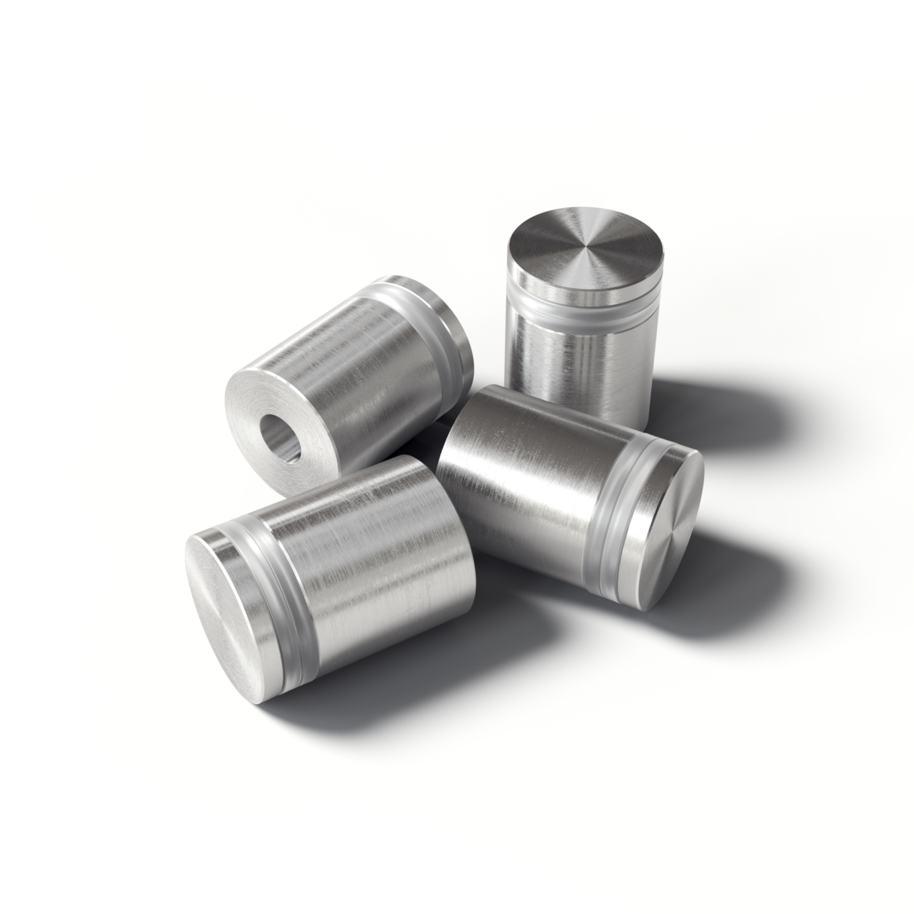 Stainless Steel Spacers (4 stuks) l Plasticsheetsshop.co.uk