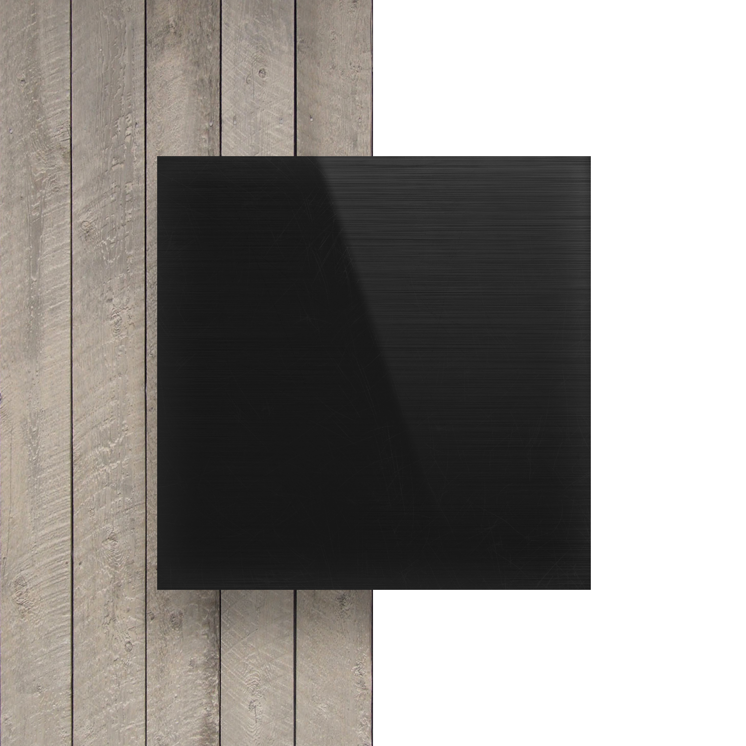 Brushed black composite panel 3 mm | Plasticsheetsshop.co.uk