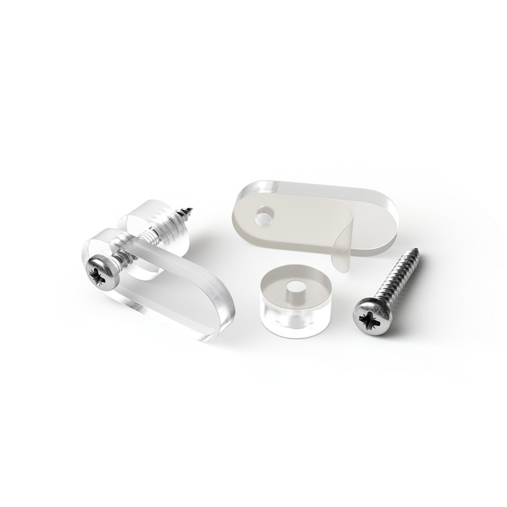 Glazing clips (4 pieces) | Plasticsheetsshop.co.uk