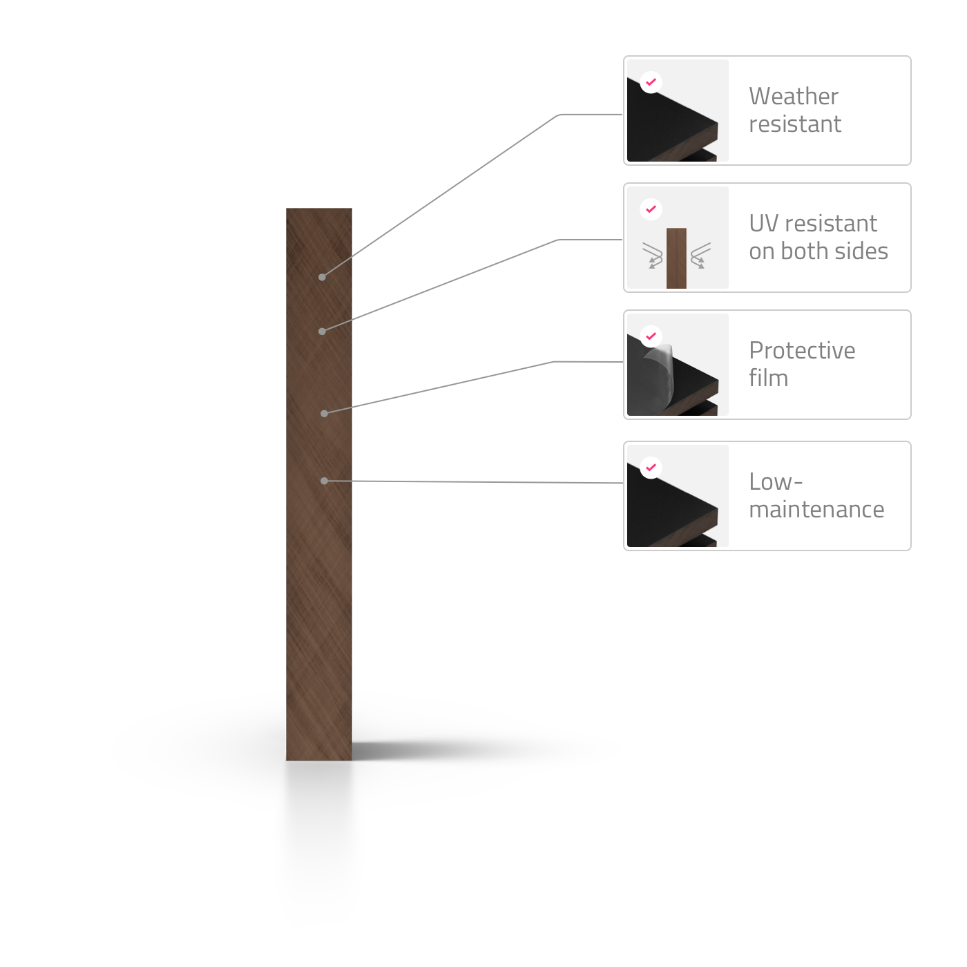 HPL texture sheet 6 mm jet black | Plasticsheetsshop.co.uk