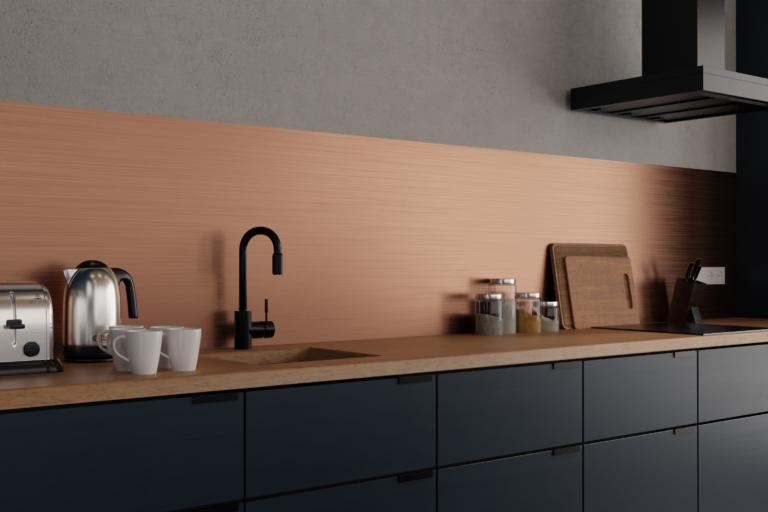 Copper Splashbacks cut-to-size | Plasticsheetsshop.co.uk