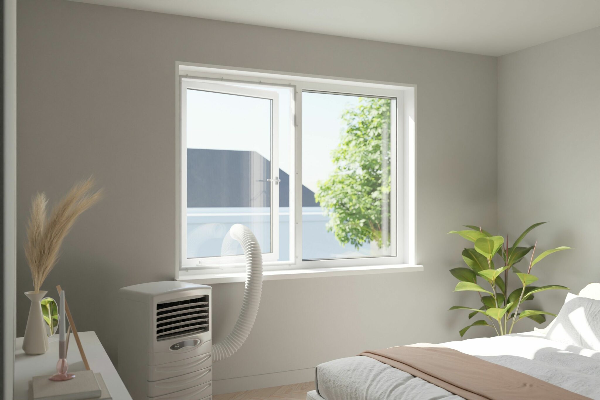 Casement window air conditioner solution | Plasticsheetsshop.co.uk