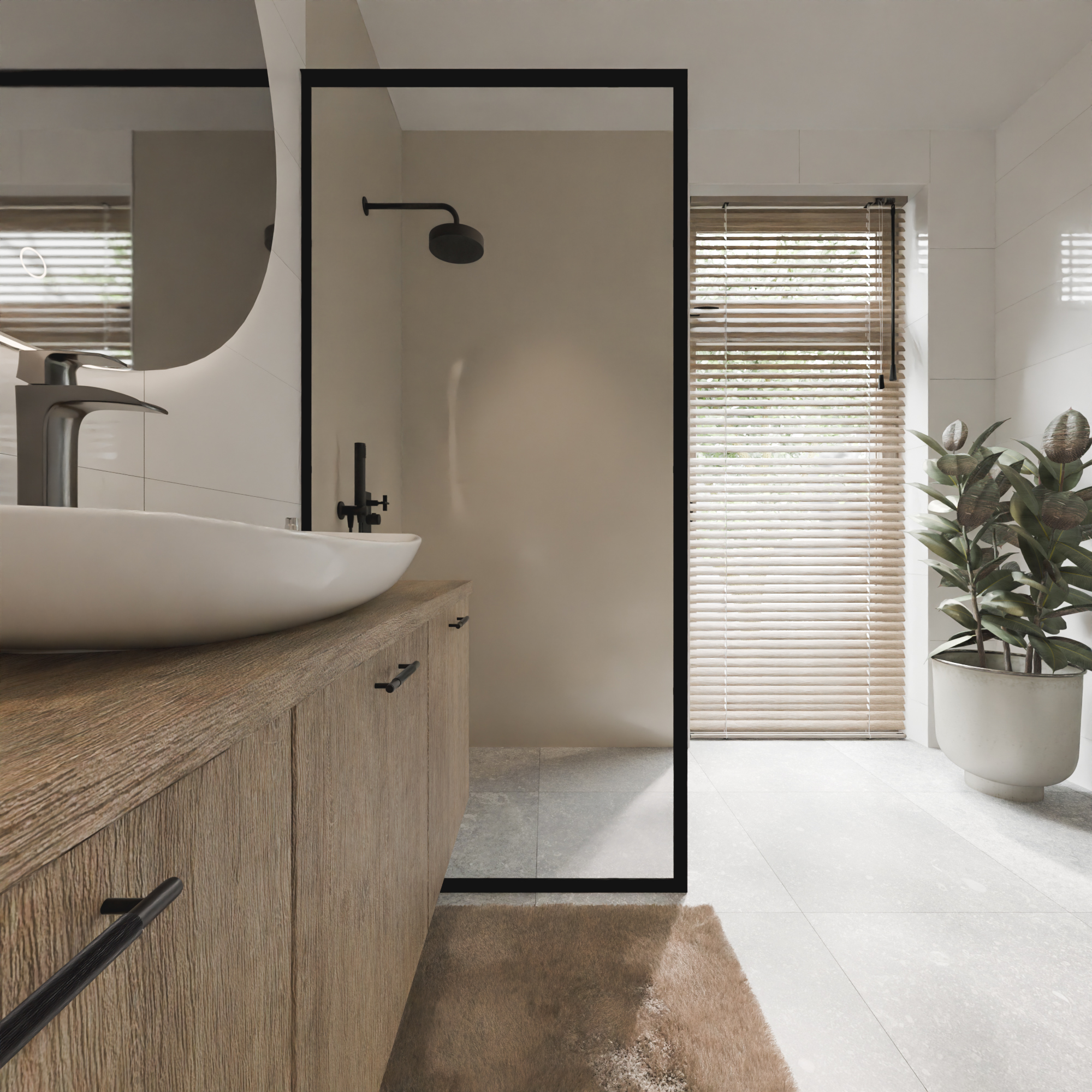 Acrylic wall panel satin cream gloss/matt 4 mm - Perfectly Fitted