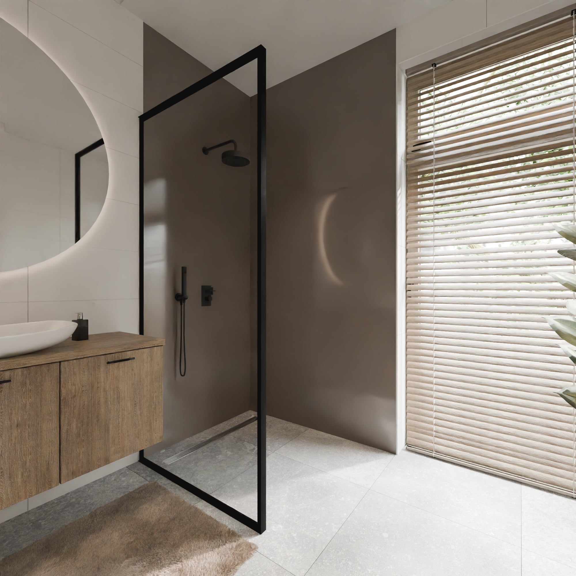 Acrylic wall panel Satin Clay Gloss/Matt 4 mm - Cut-to-Size