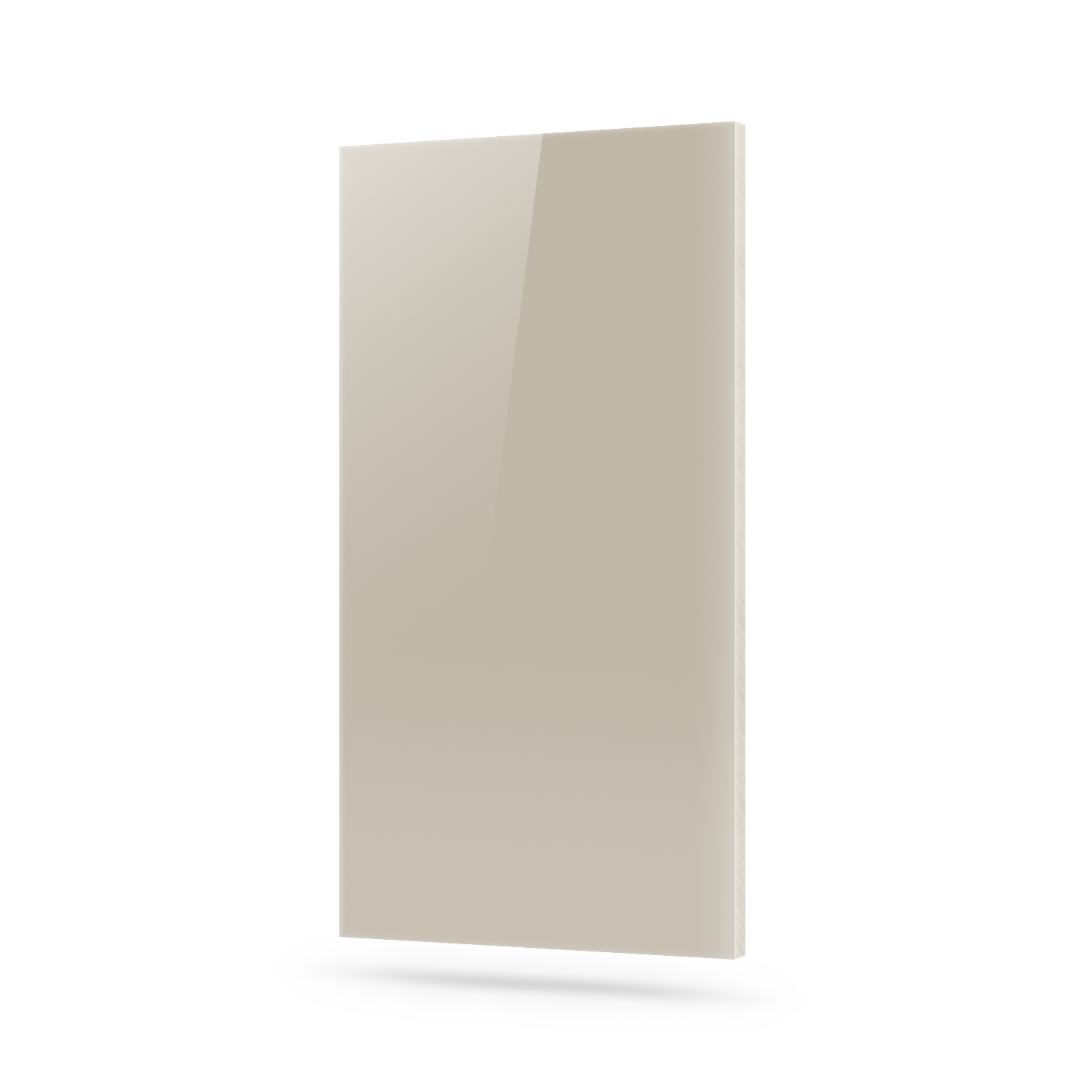 Acrylic wall panel satin cream gloss/matt 4 mm - Perfectly Fitted